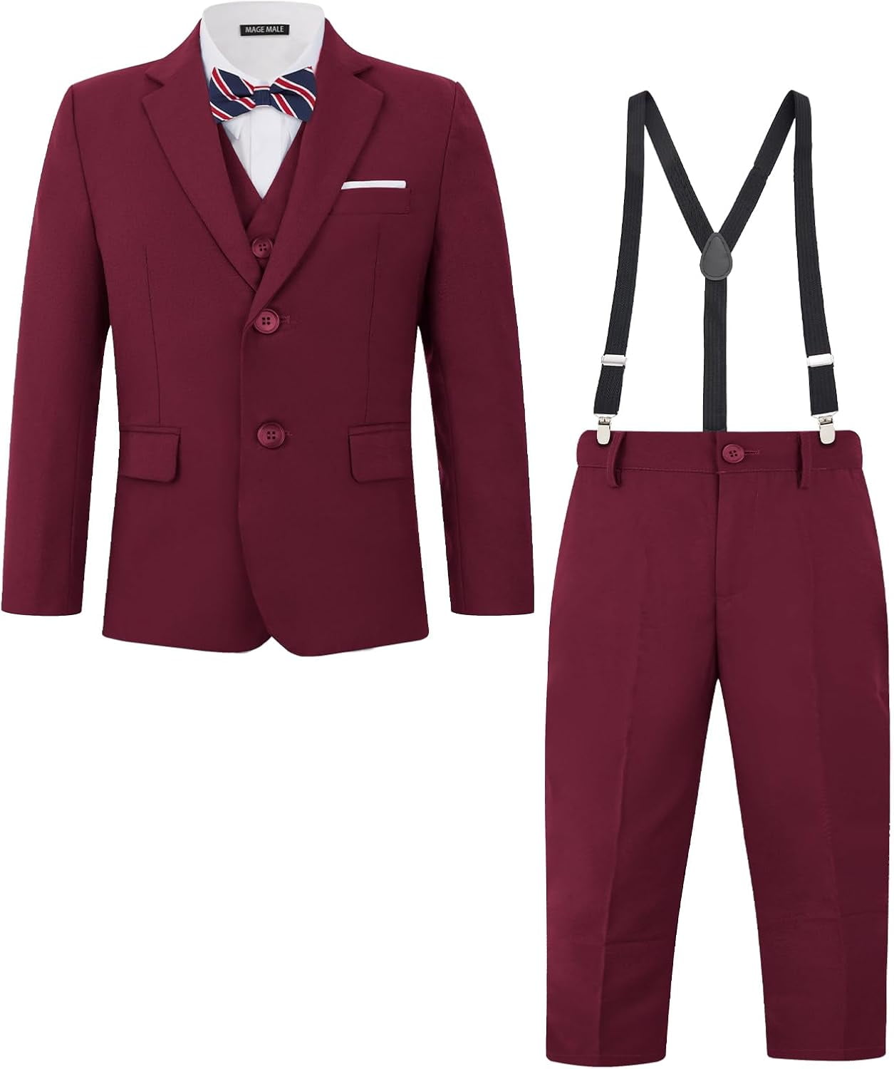 Lycody 3PCS Boys and Teen Multiple Colour Formal Tuxedo Suits Slim Fit ...