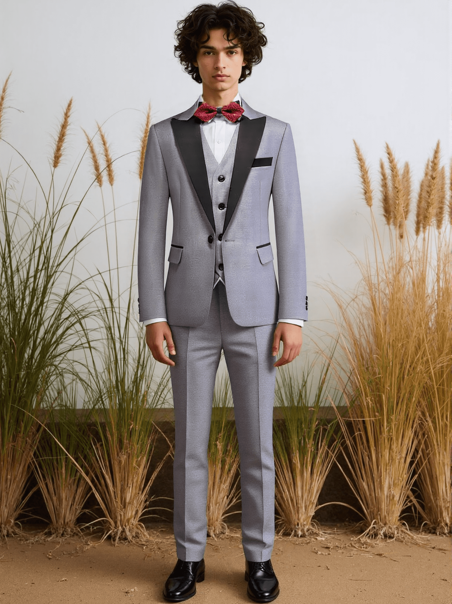 Lycody 3pcs Boys Tuxedo Suit Set for Teen and Kids Slim Fit Sizes 2-20 ...