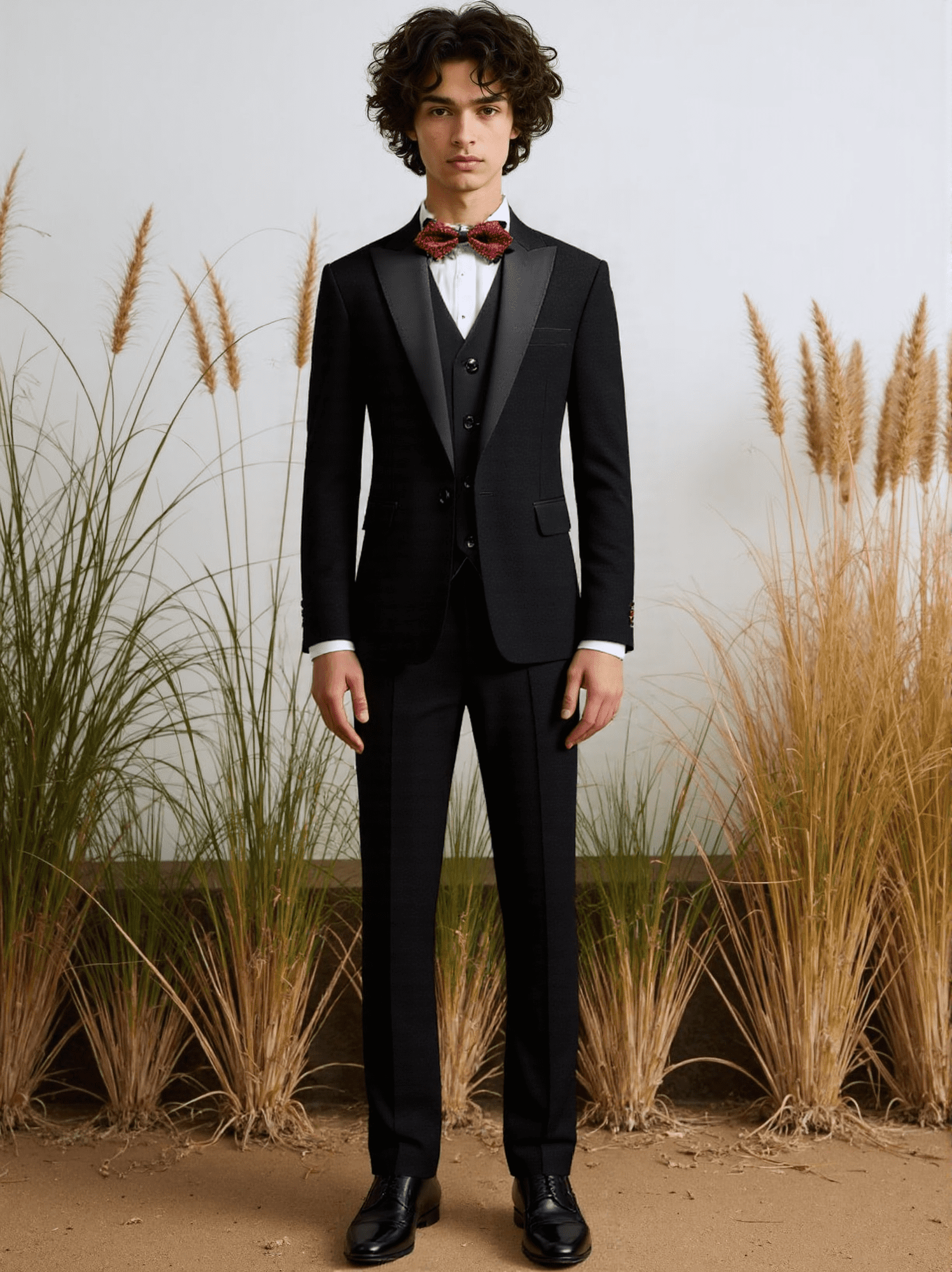 Lycody 3pcs Boys Tuxedo Suit Set for Teen and Kids Slim Fit Sizes 2-20 ...