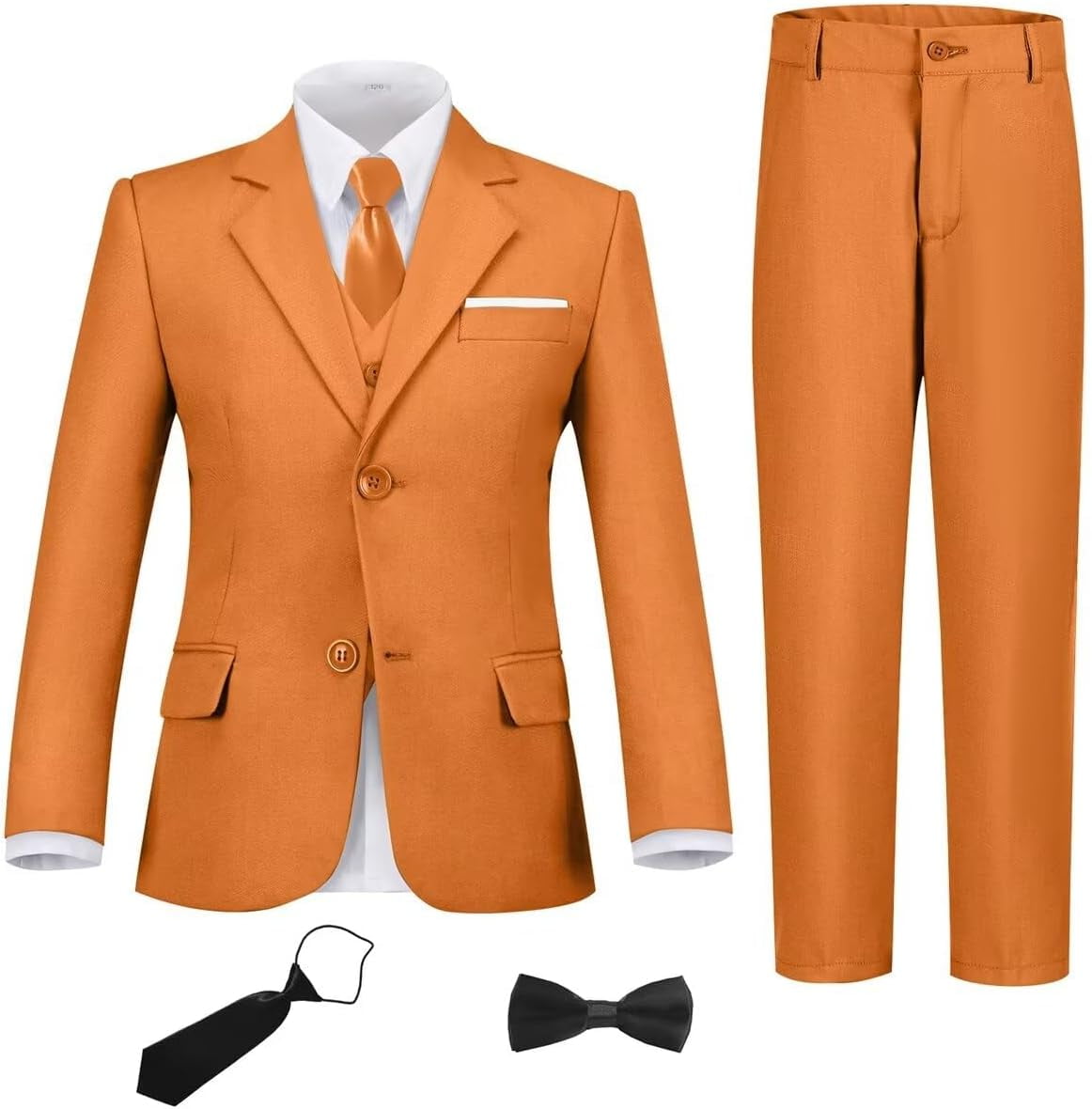 Lycody 6pcs Boys Suit Set Slim Fit Kids Formal Suits for Teen and Kids ...