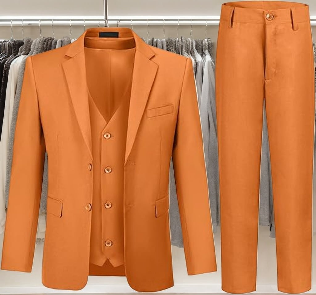 Lycody Boy's Formal Suit Set Slim Fit Kids Tuxedo Suits for Wedding ...