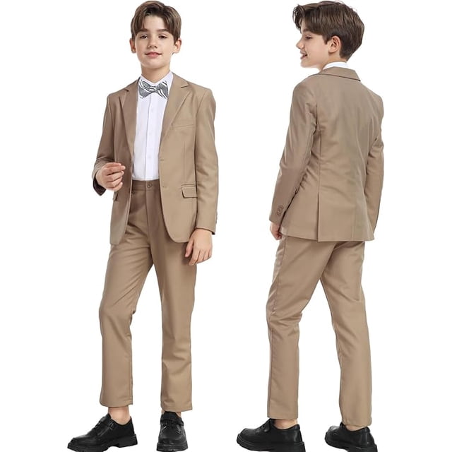 Lycody Boys' 3 pieces Suits Formal Tuxedo Slim Fit Boys Suit Set for ...