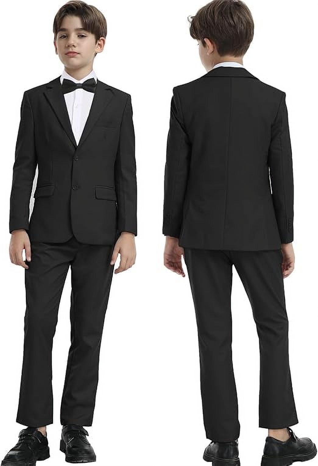 Lycody Boys' 3 pieces Suits Formal Tuxedo Slim Fit Boys Suit Set for ...