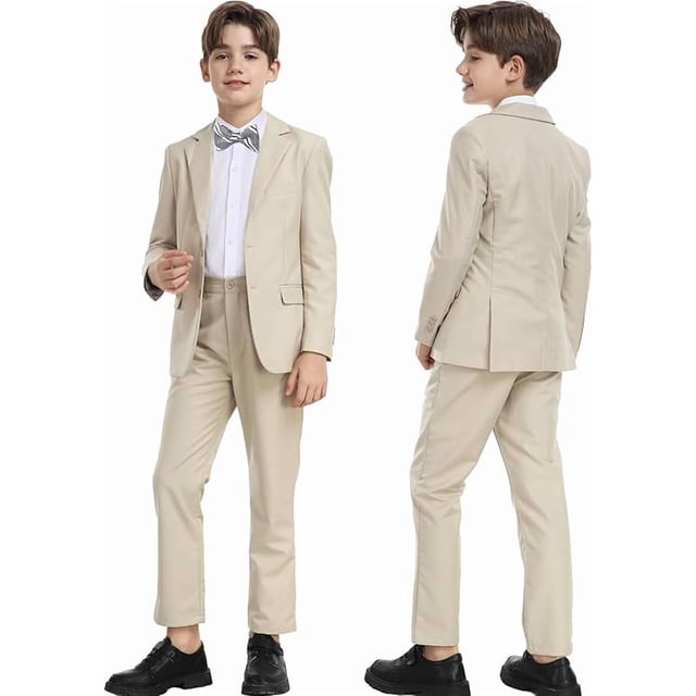 Lycody Boys' 3 pieces Suits Formal Tuxedo Slim Fit Boys Suit Set for ...