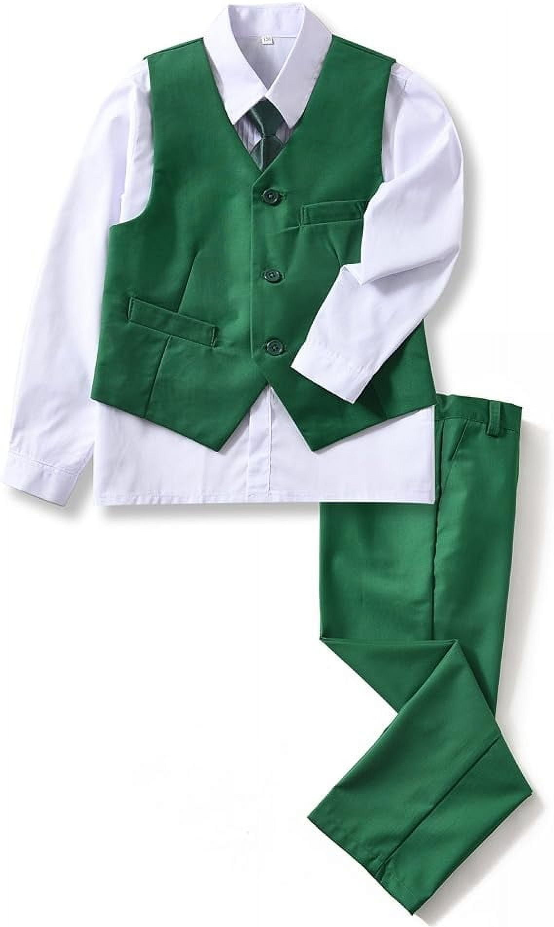 Lycody Boys Suit 4 pieces Dress Clothes Ring Bearer Outfit Homecoming ...