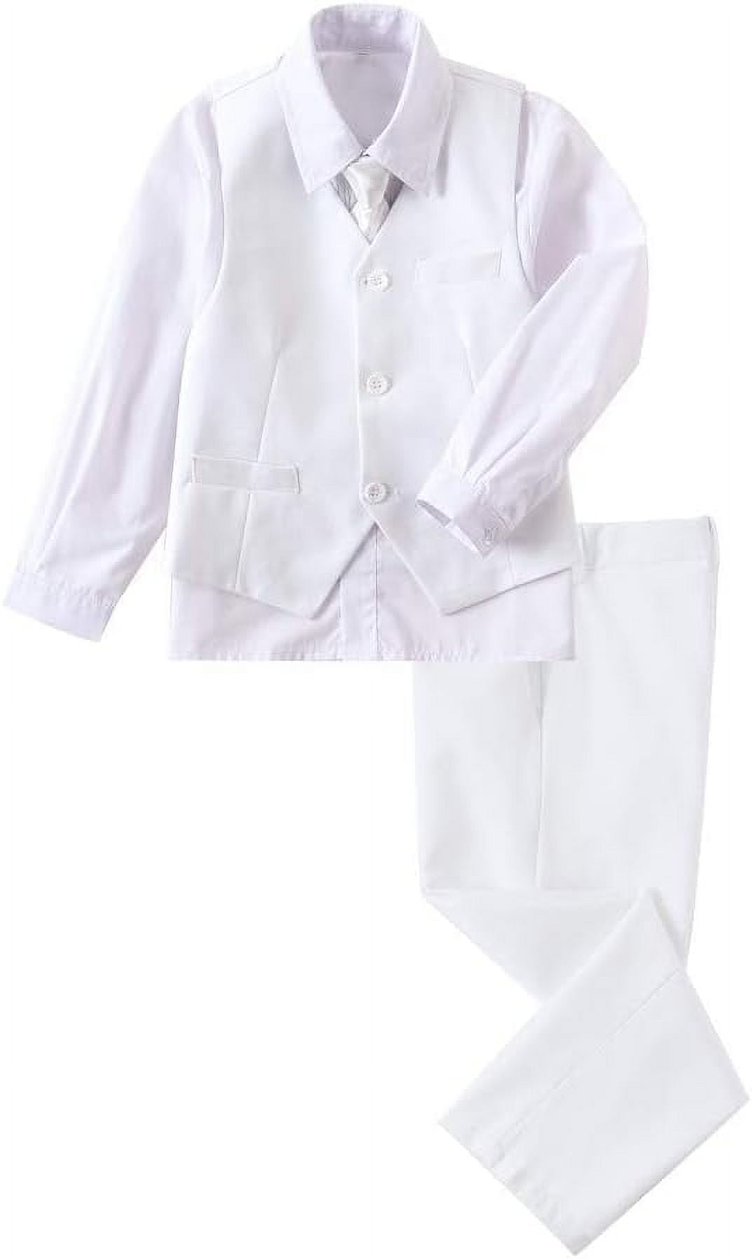 Lycody Boys Suit 4 pieces Dress Clothes Ring Bearer Outfit Homecoming ...