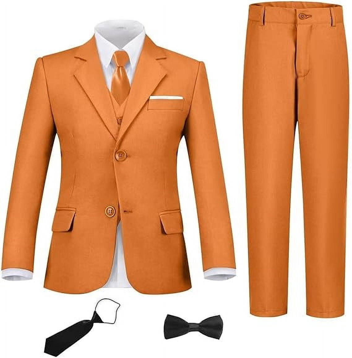 Lycody Boys Suit Set Slim Fit Kids Formal Suits Toddler Tuxedo Wedding ...