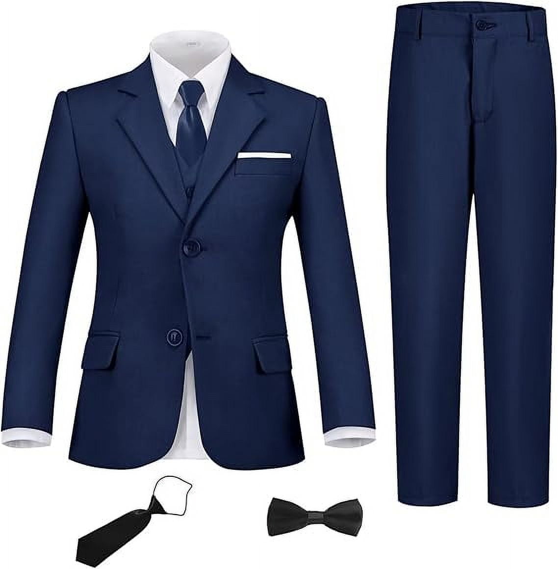 Lycody Boys Suit Set Slim Fit Kids Formal Suits Toddler Tuxedo Wedding ...