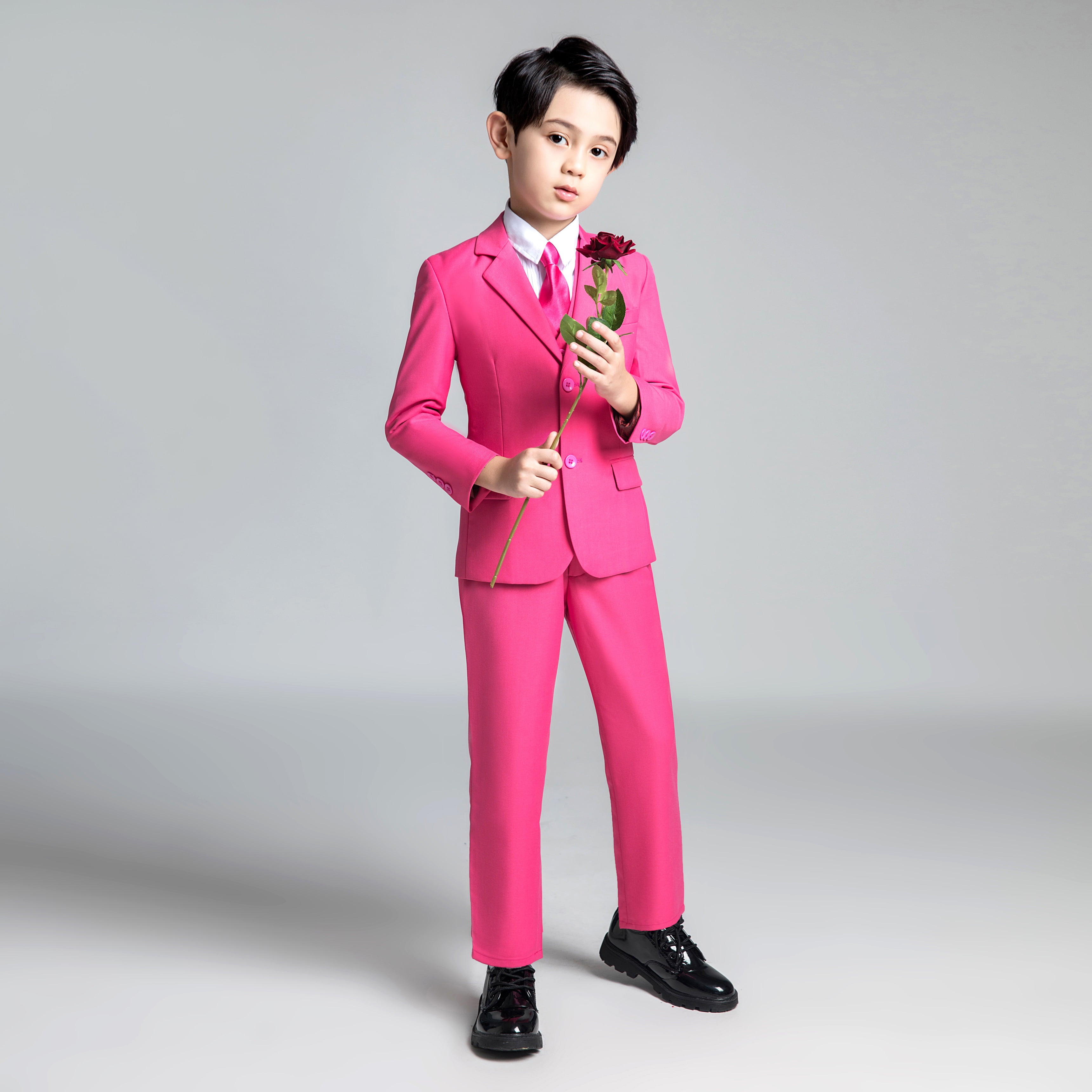 Lycody Boys Suit for Kids Tuxedo Wedding Ring Bearer Outfit Boy Formal ...