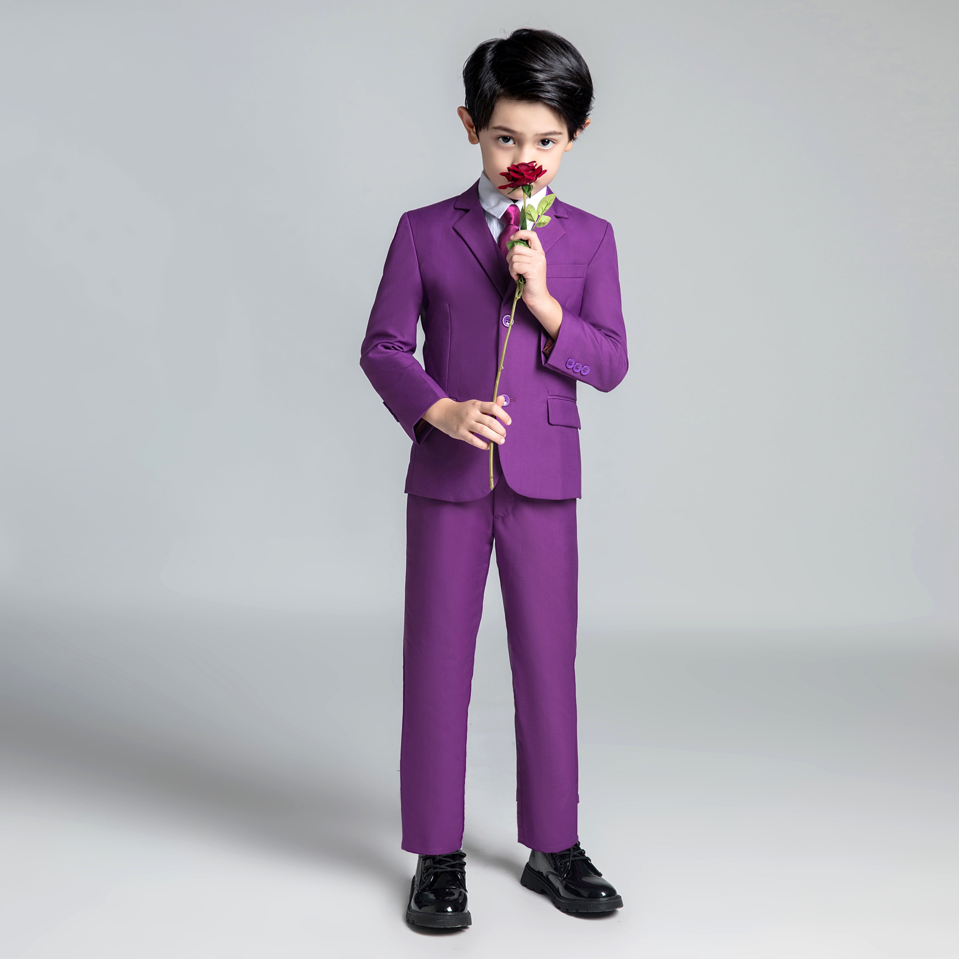 Lycody Boys Suit for Kids Tuxedo Wedding Ring Bearer Outfit Boy Formal ...