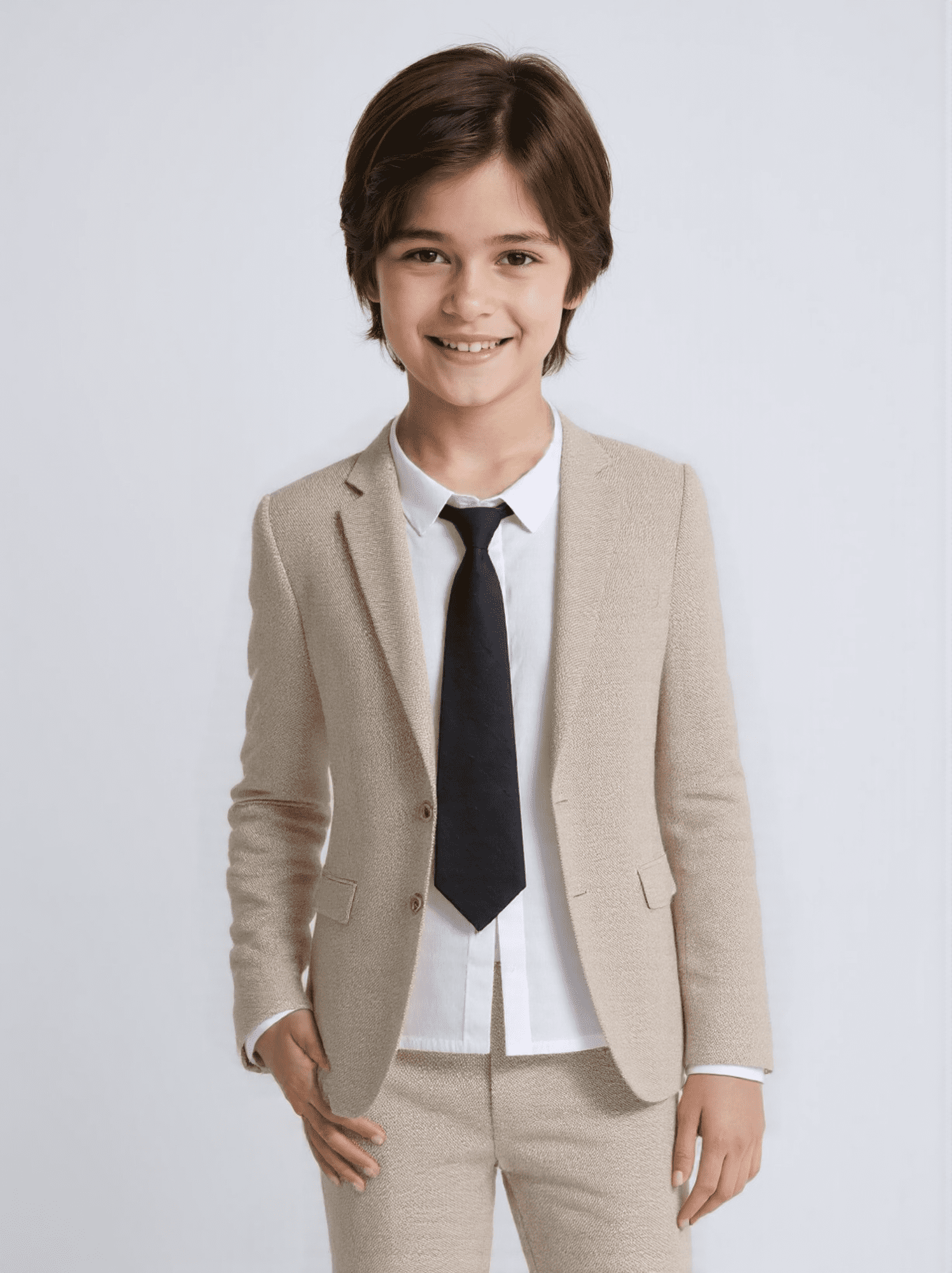 Lycody Kids Blazer Blazer Herringbone Jacket Fit Suit Formal Blazer for ...