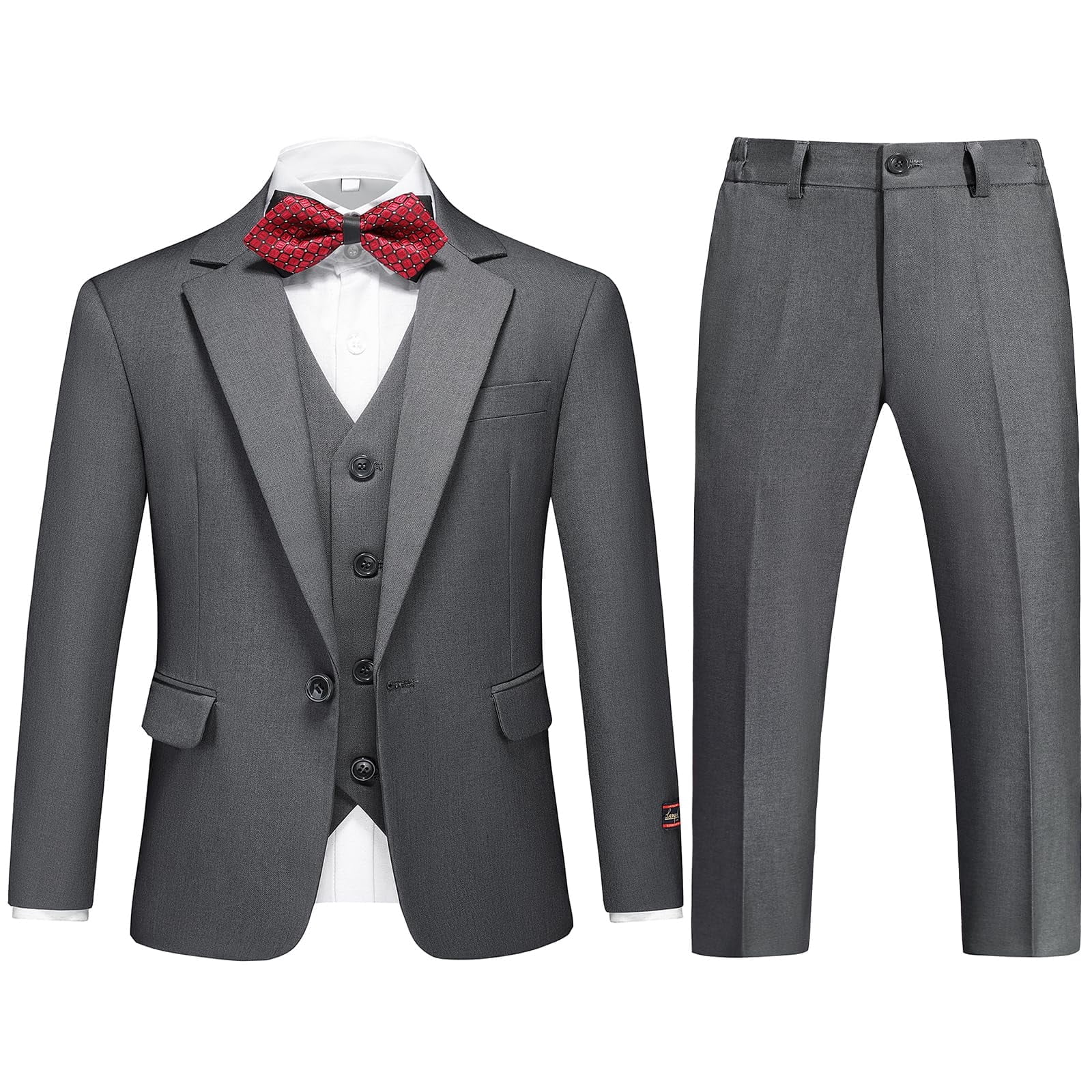 Lycody Kids Suits Tuxedo for Wedding 3 Pieces Slim Fit One Buton Suit ...
