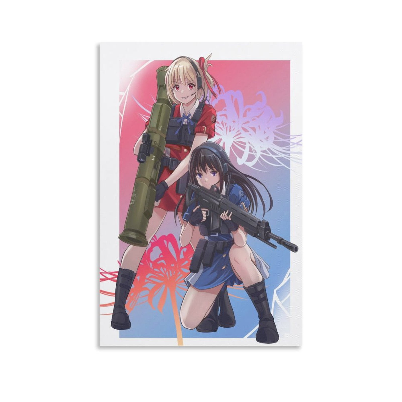 Lycoris Recoil Manga Poster Home Decor Poster Wall Art Hanging Picture ...