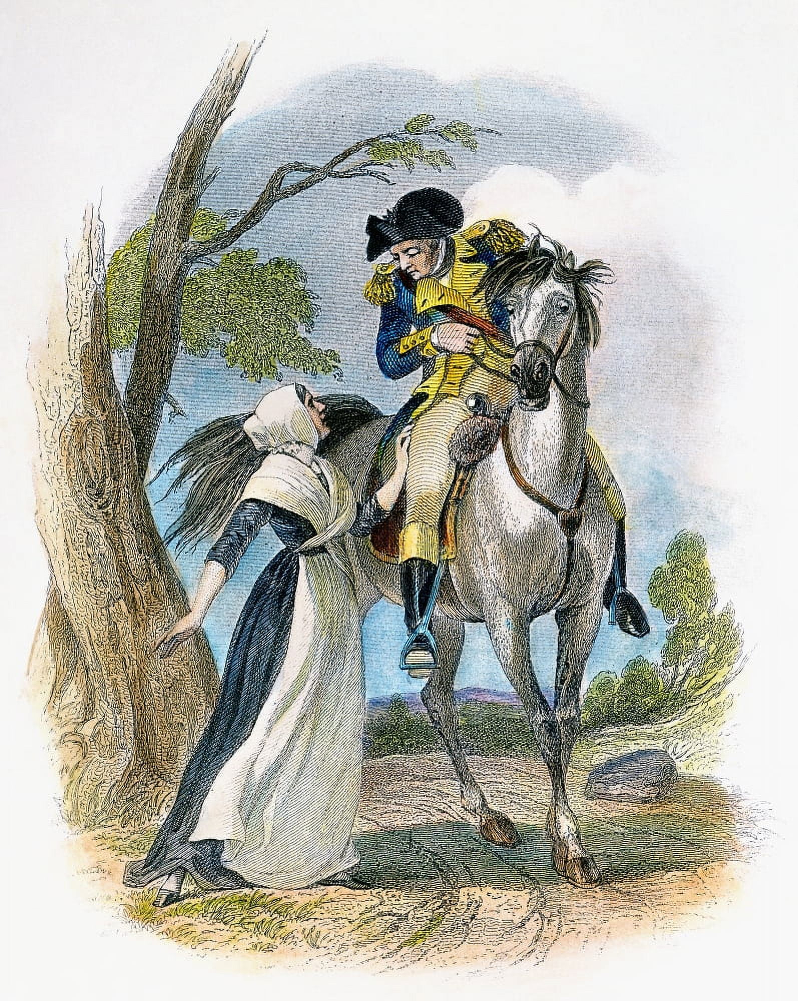 Lydia Darragh (1729-1789). Nirish-American Spy. Darragh Giving News Of ...