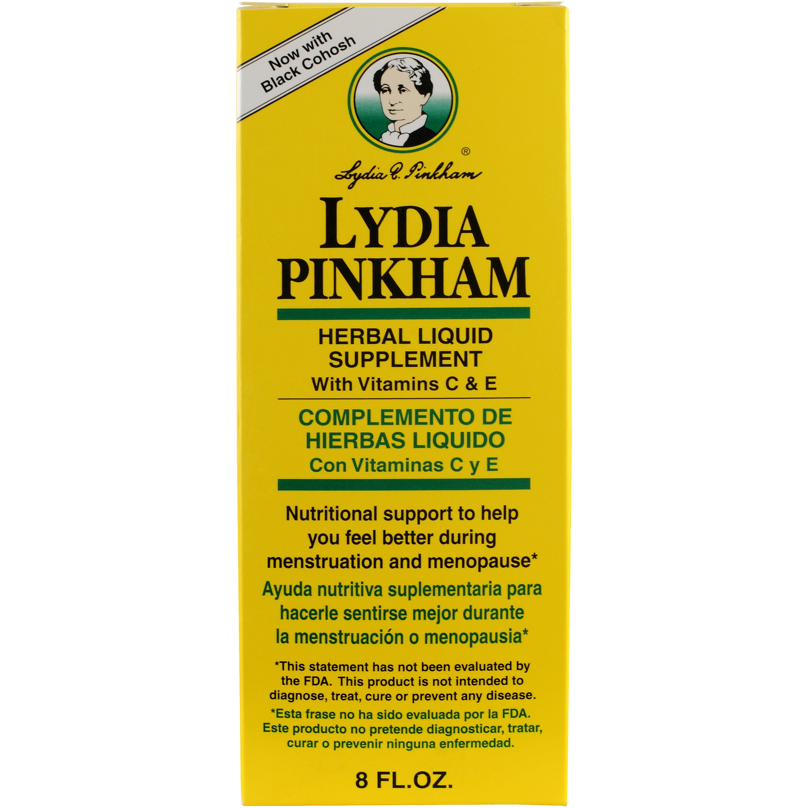 Lydia Pinkham Herbal Compound 8 Oz - Natural Menstrual & Menopausal ...