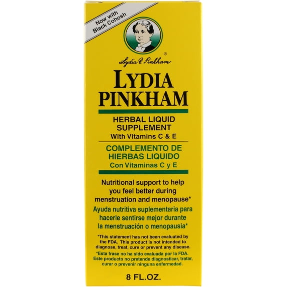 Lydia Pinkham Herbal Compound 8 Oz - Natural Menstrual & Menopausal ...