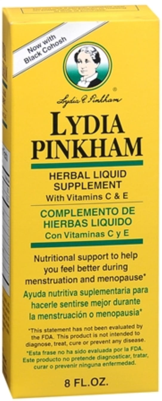 Lydia Pinkham Herbal Liquid Supplement 8 oz (Pack of 3) - Walmart.com