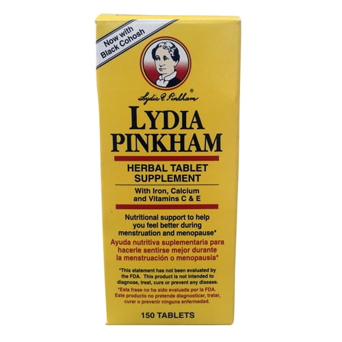 Lydia Pinkham Herbal Tablets - Menstruation & Menopause Relief, 6 Pack ...
