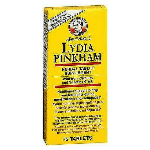 Lydia Pinkham Herbal Tablet Supplement 72 Tablets, 6-Pack - Walmart.com