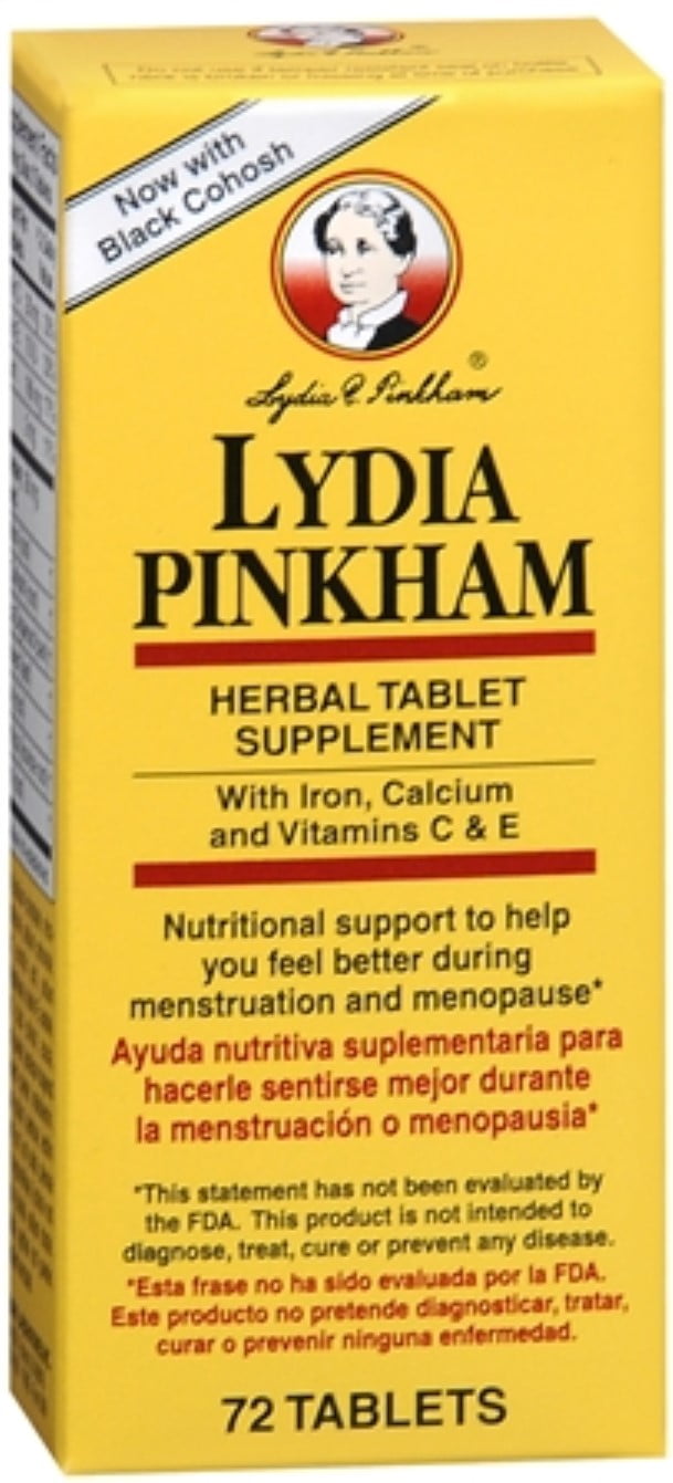 Lydia Pinkham Herbal Supplement Tablets, Menstruation and Menopause ...