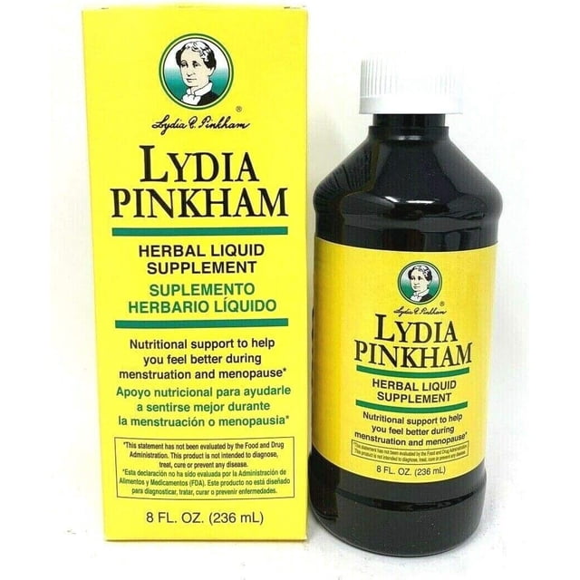 Lydia Pinkham Herbal Liquid Supplement for Menstruation and Menopause ...