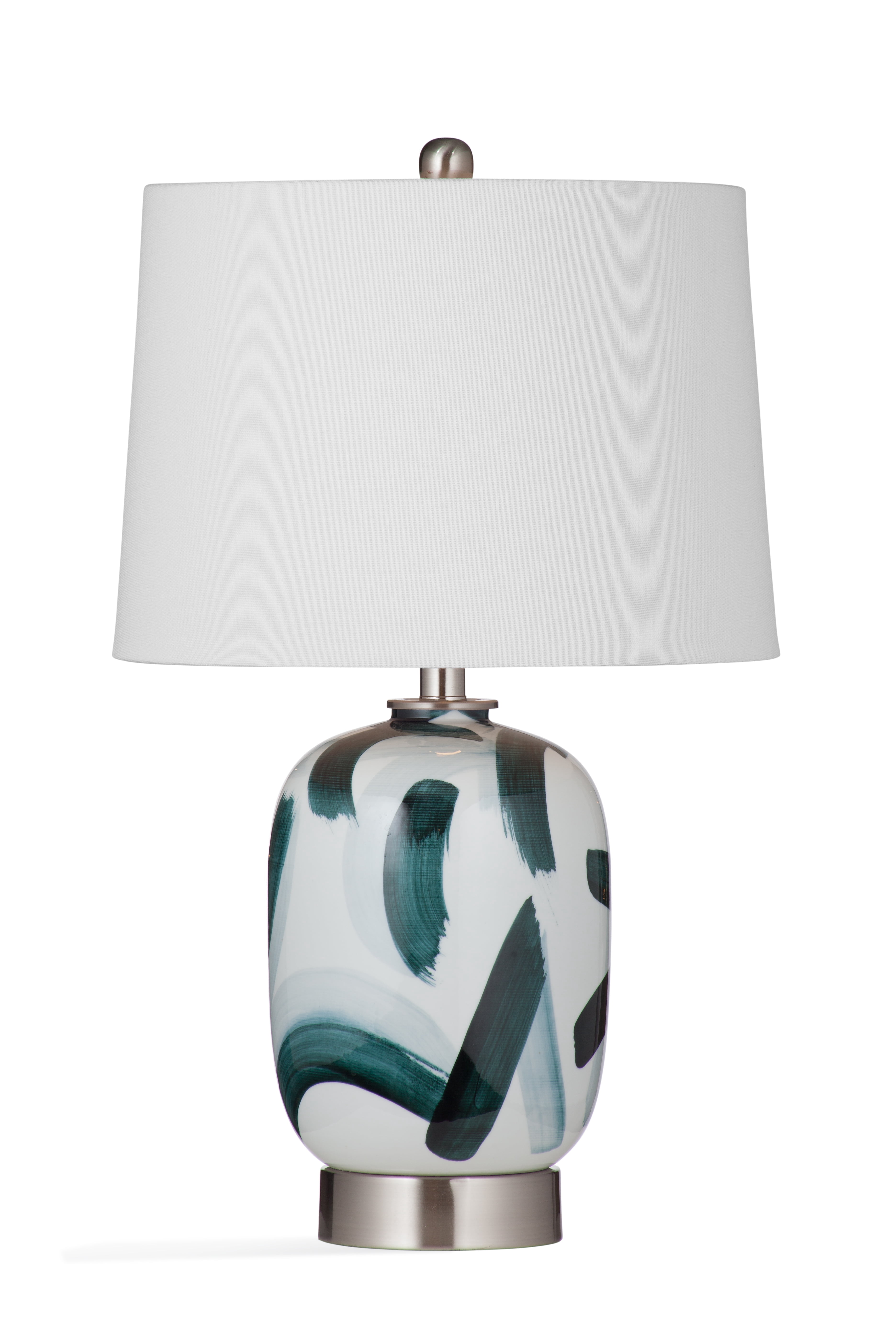Lydia Table Lamp in Blue Ceramic - Walmart.com