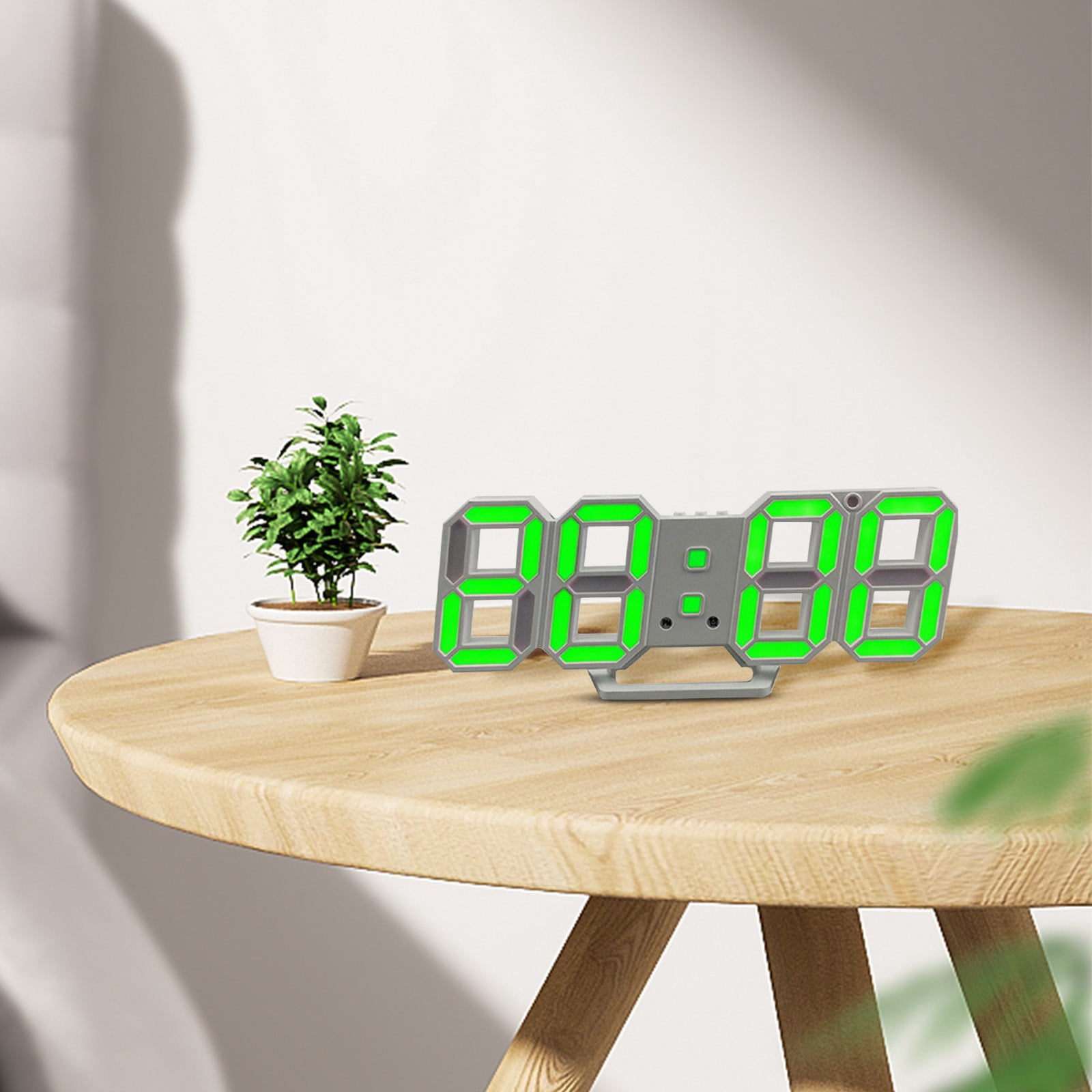 Lydiaunistar 3D LED Wall Clock with Remote Control,Digital Alarm Clock ...