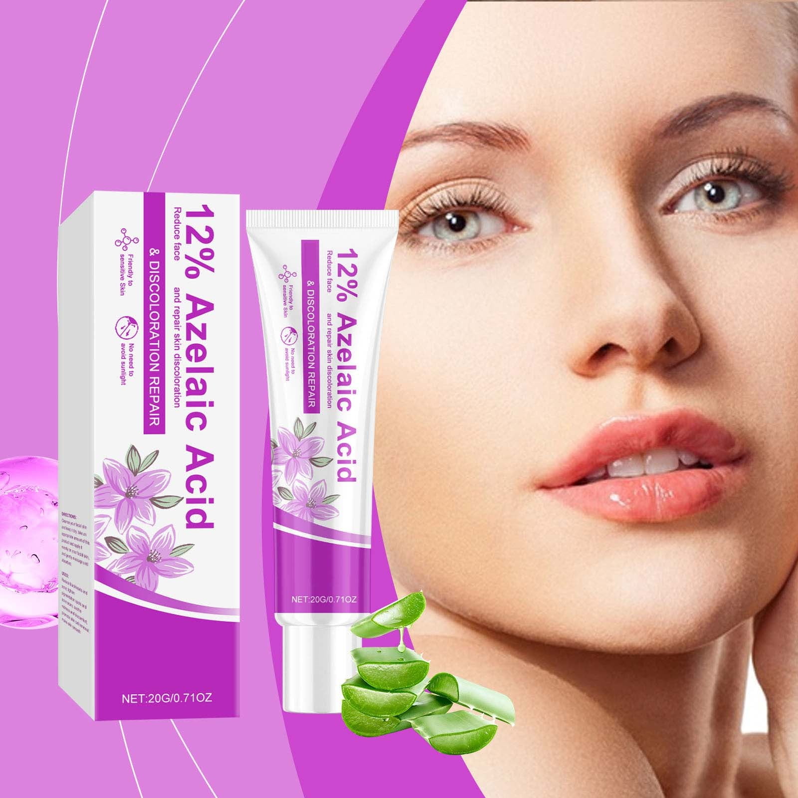 Lydiaunistar Azelaic Acid Face Cream 20g - Brightens Skin, Reduces ...