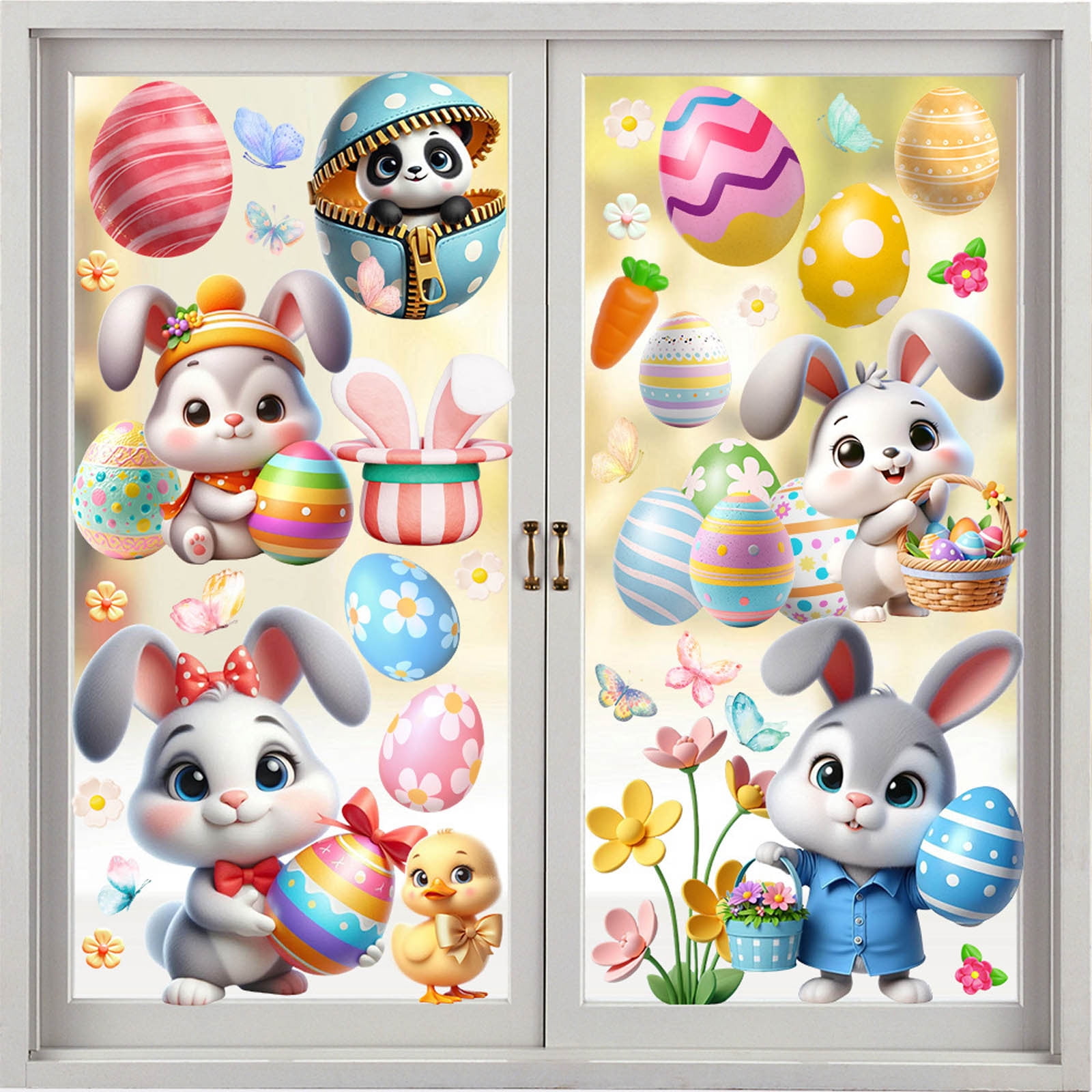 Lydiaunistar Easter Holiday Decor Easter Stickers for Window Door ...