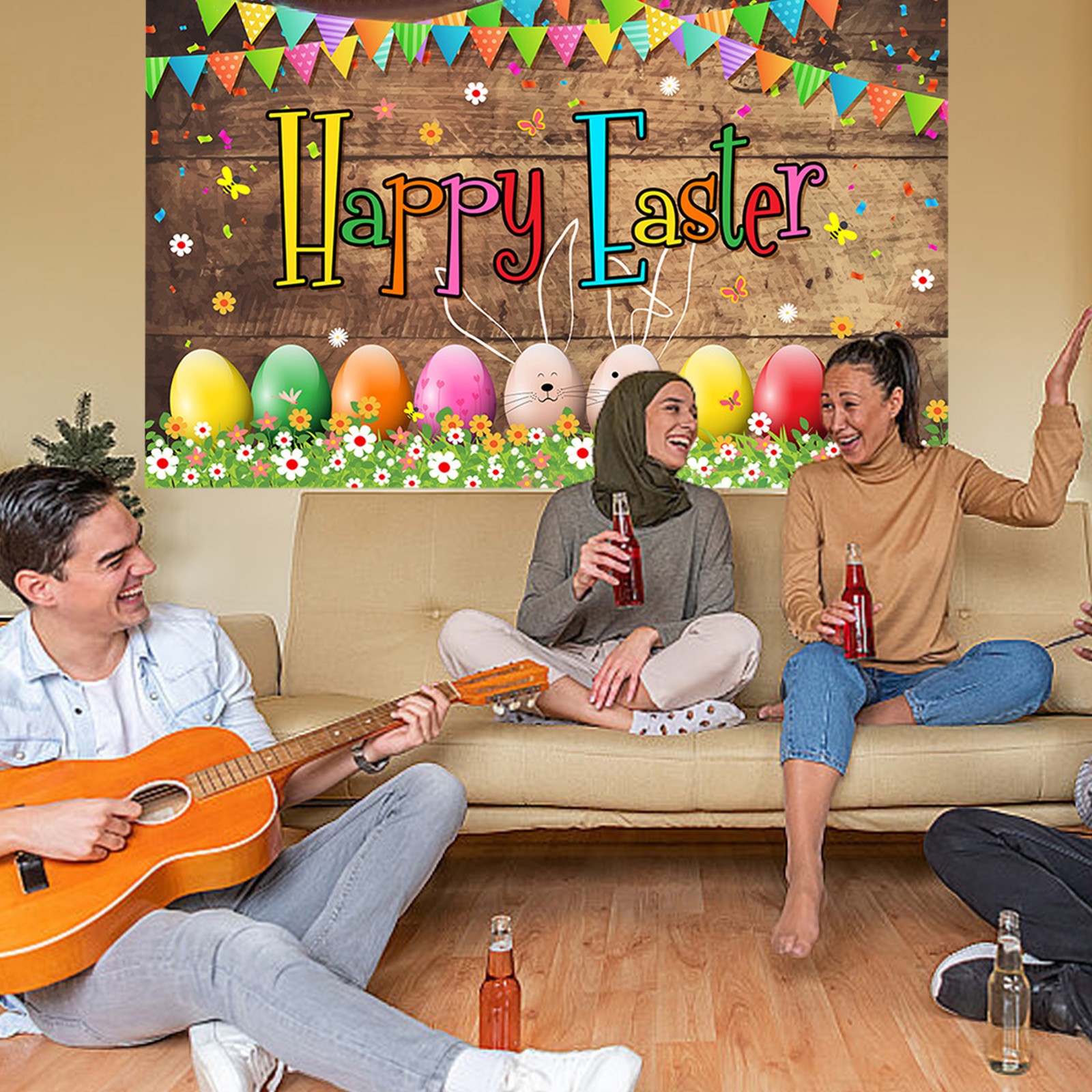 Lydiaunistar Easter Indoor/Outdoor Holiday Decor New Easter Background ...