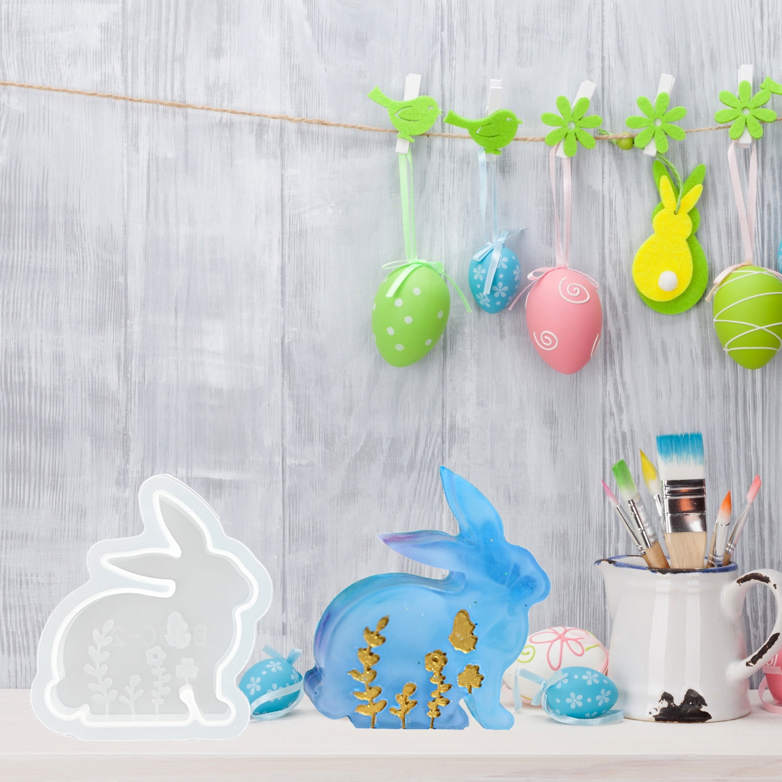 Lydiaunistar Easter Indoor/Outdoor Holiday Decor Easter Silicon Molds 1 ...