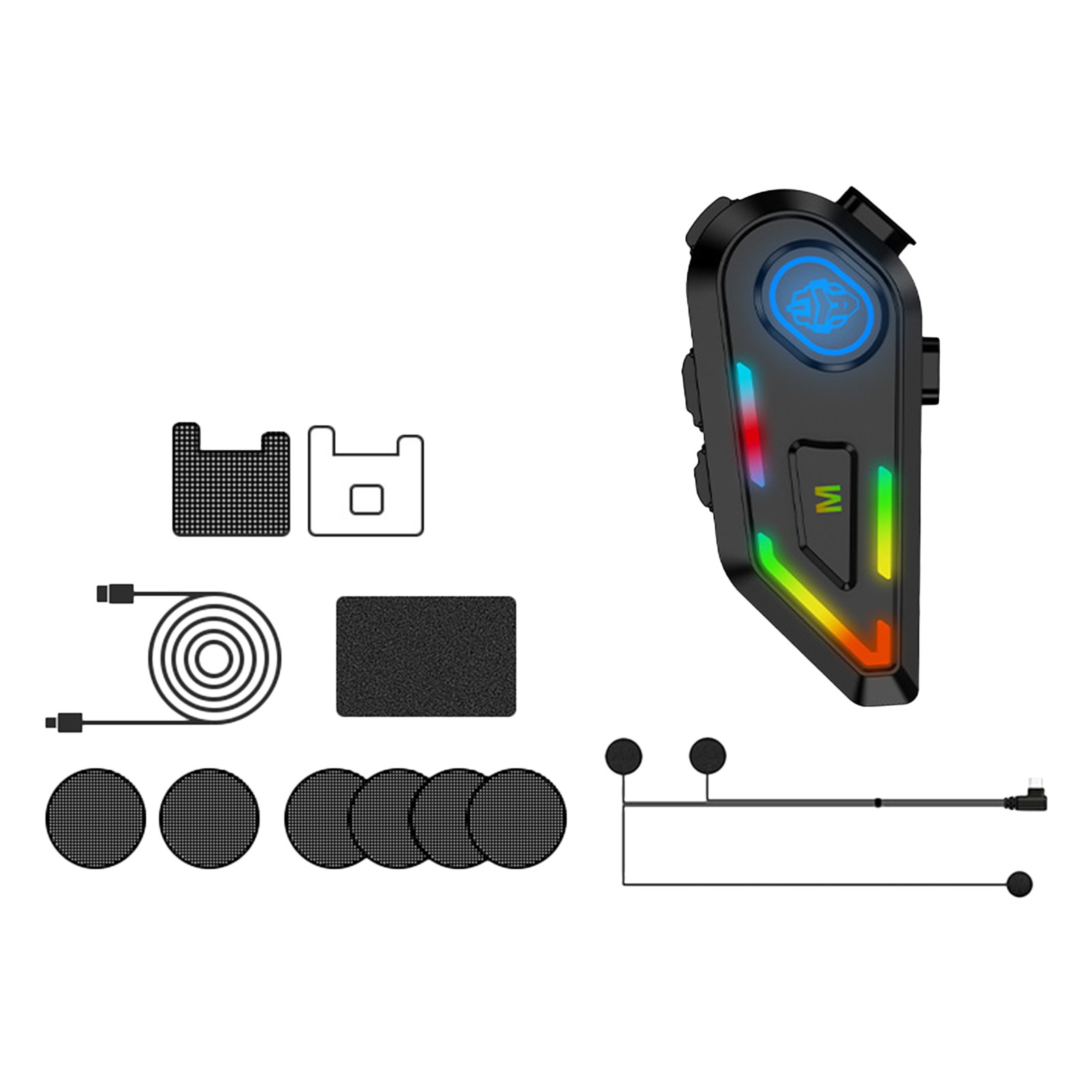 Lydiaunistar Motorcycle Helmet Bluetooth Headset Waterproof Bluetooth ...