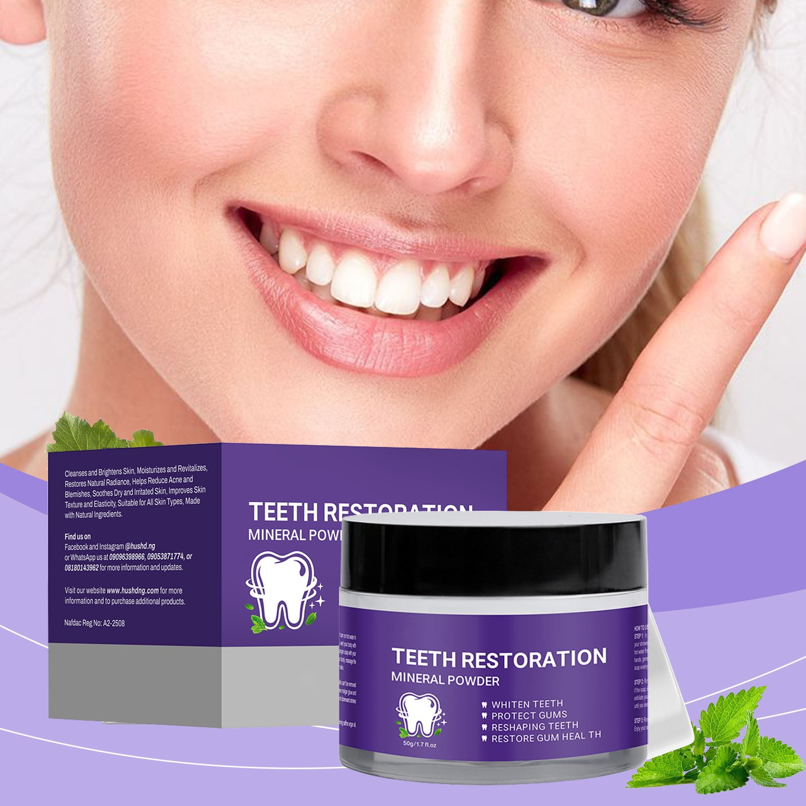 Lydiaunistar Purple Vitamin C Whitening Toothpaste for Sensitive Teeth ...