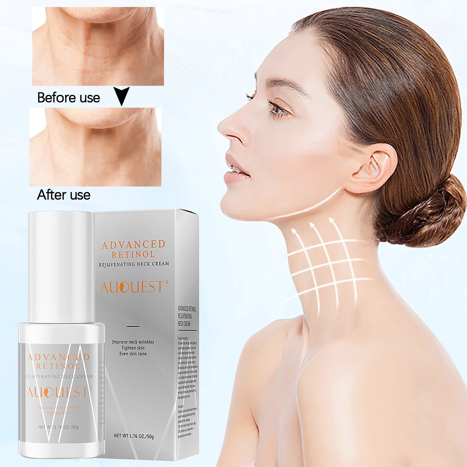 Lydiaunistar Retinol & Hyaluronic Acid Neck Firming Cream - Vitamin E ...