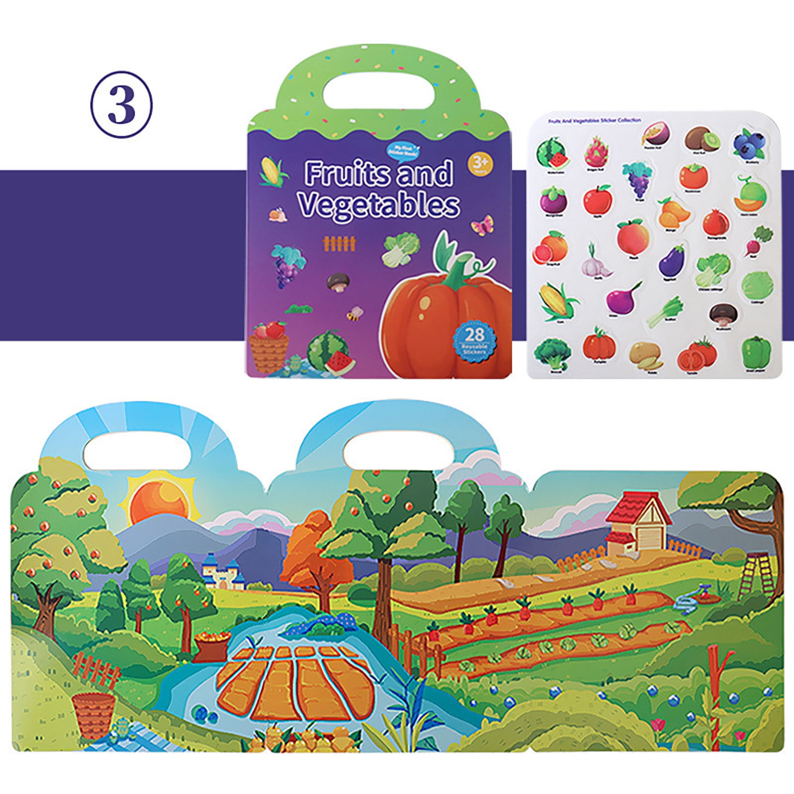 Lydiaunistar Reusable Sticker Book Children's Stickers Activity Books ...