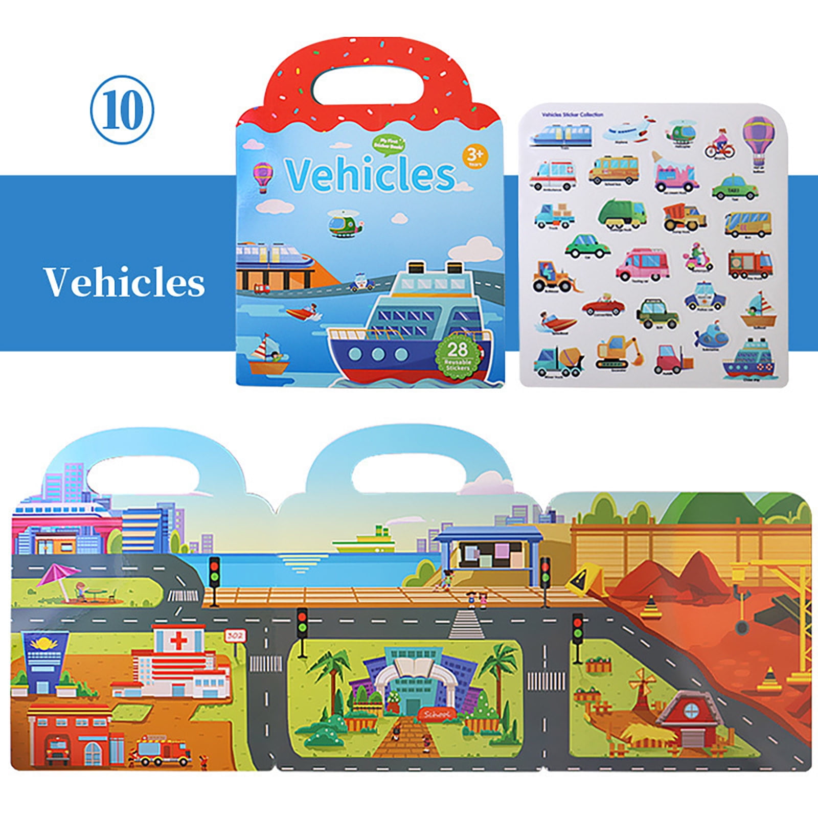 Lydiaunistar Reusable Sticker Book Children's Stickers Activity Books Children's Guide Stickers ...