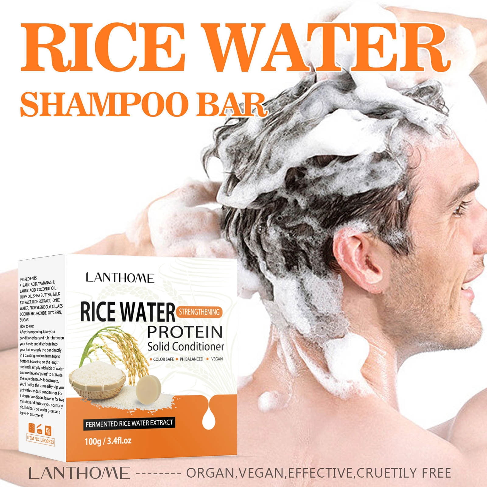 Lydiaunistar Rice Water & Silk Protein Soap 100g - Oil Control ...