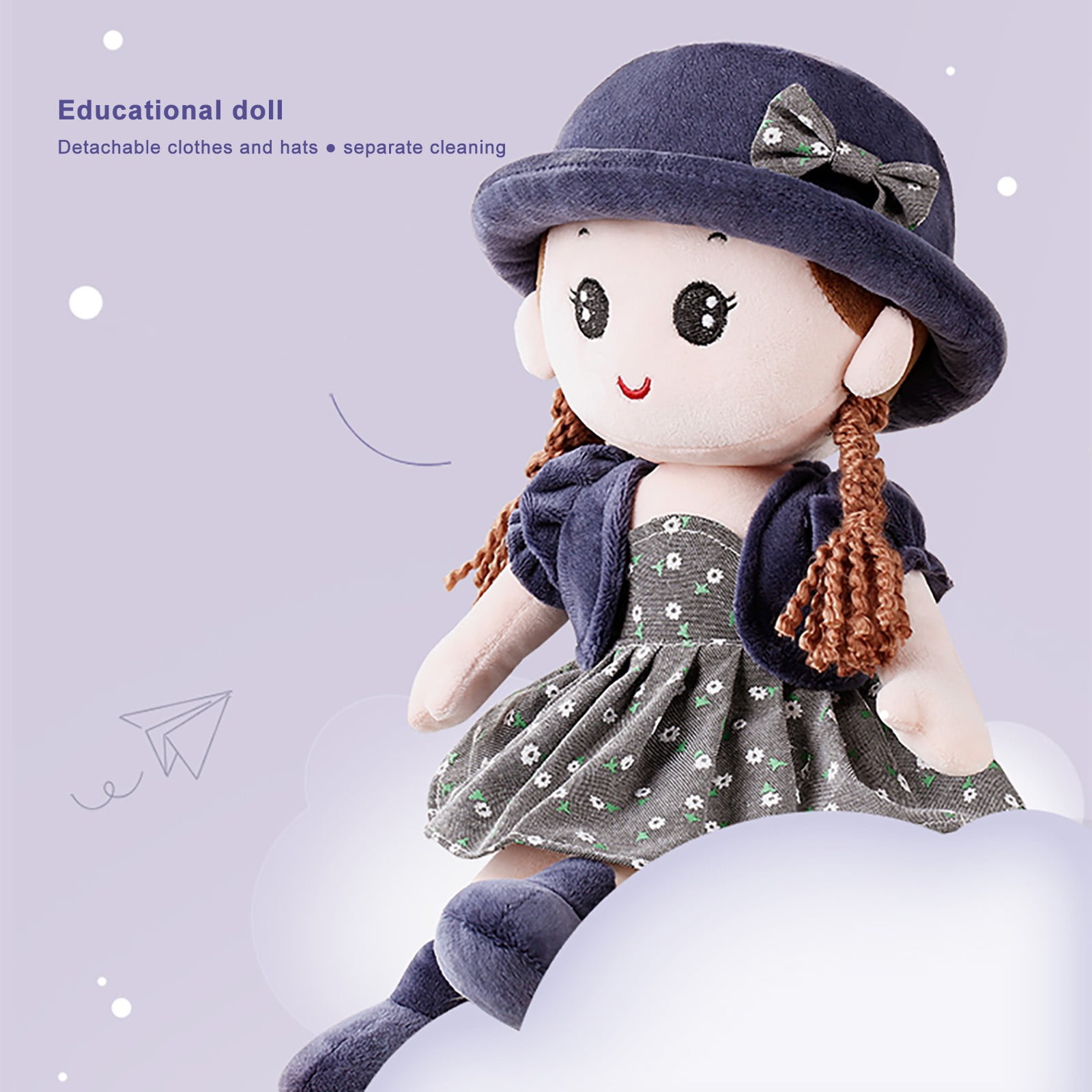 Lydiaunistar Tiny Stuffed Animals Baby Girls Soft Doll Cute Cuddly ...