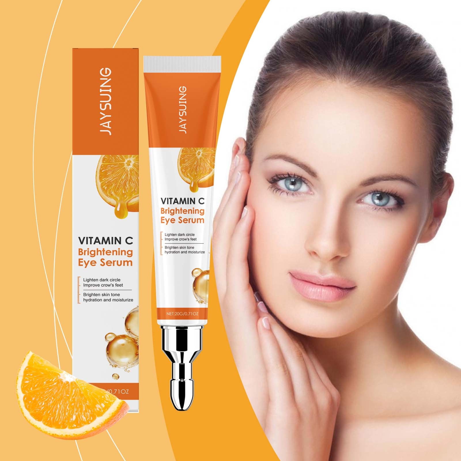 Lydiaunistar Vitamin C Brightening Eye Cream for Dark Circles - Anti-Wrinkle Firming Moisturizer ...