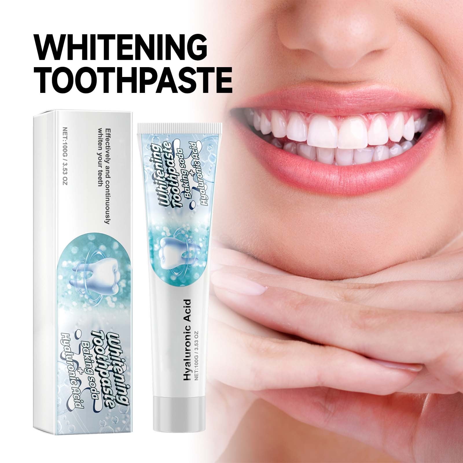 Lydiaunistar Whitening Toothpaste with Hyaluronic Acid - Stain Removal ...