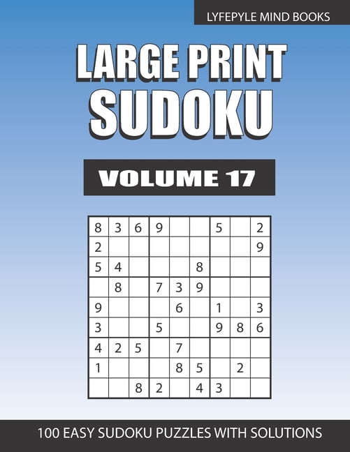 Lyfepyle Easy Sudoku Puzzles: Large Print Sudoku : Easy Large Print ...