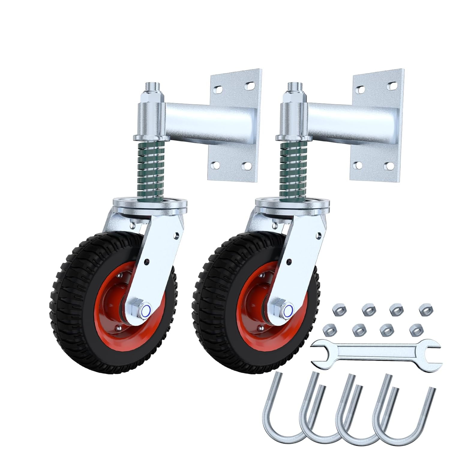 Lygoeege Fence Gate Wheel 6inch for Metal Tube Gate Wooden Gate 500lb ...