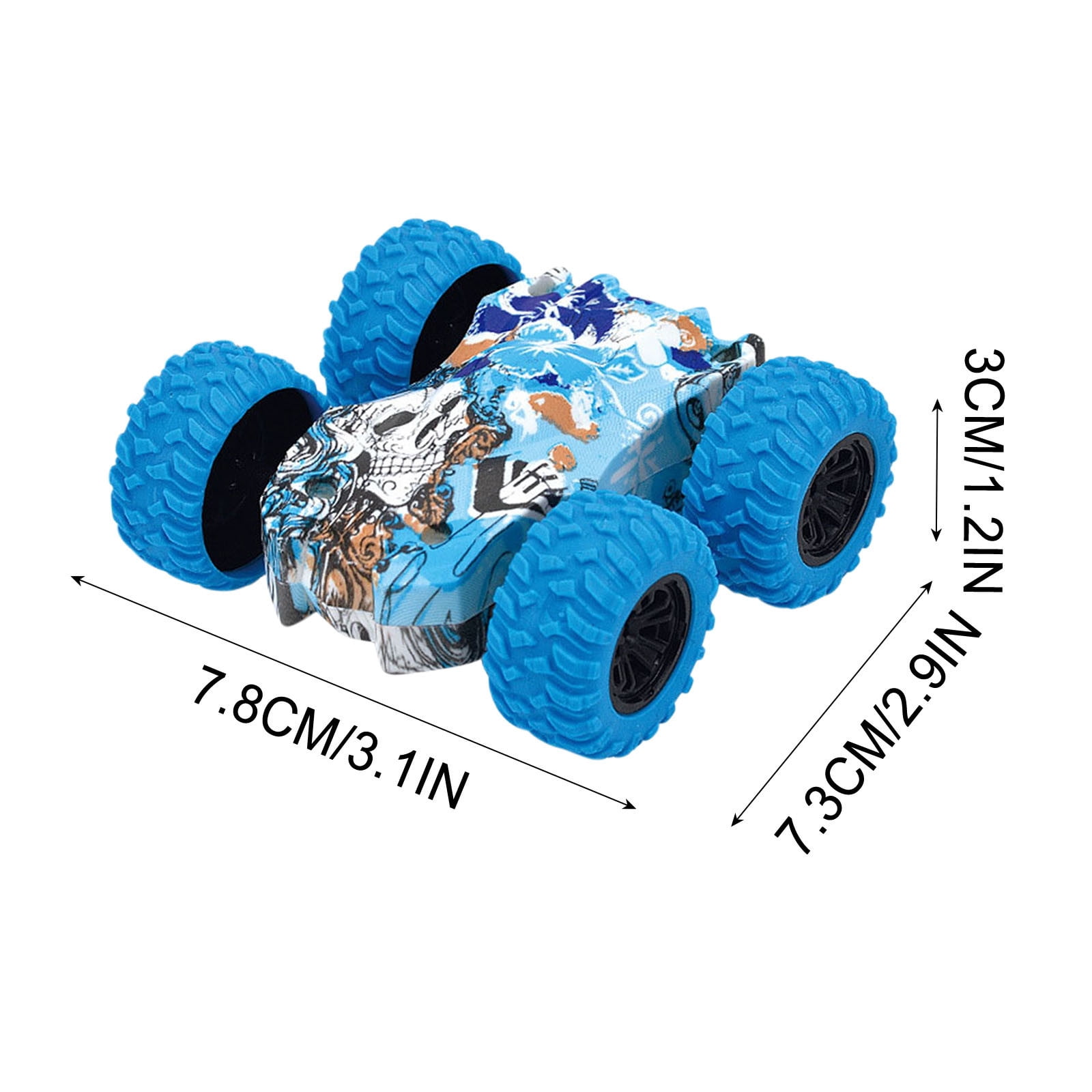 Lyinloo Toys for Clearance Under $2.00 Double Side Stunt Graffiti Car ...