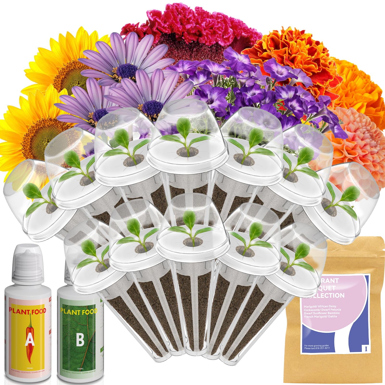 Lyko Fragrant Flower Seed Pod Kit MVR1 for AeroGarden, GARDENCUBE, 12 ...