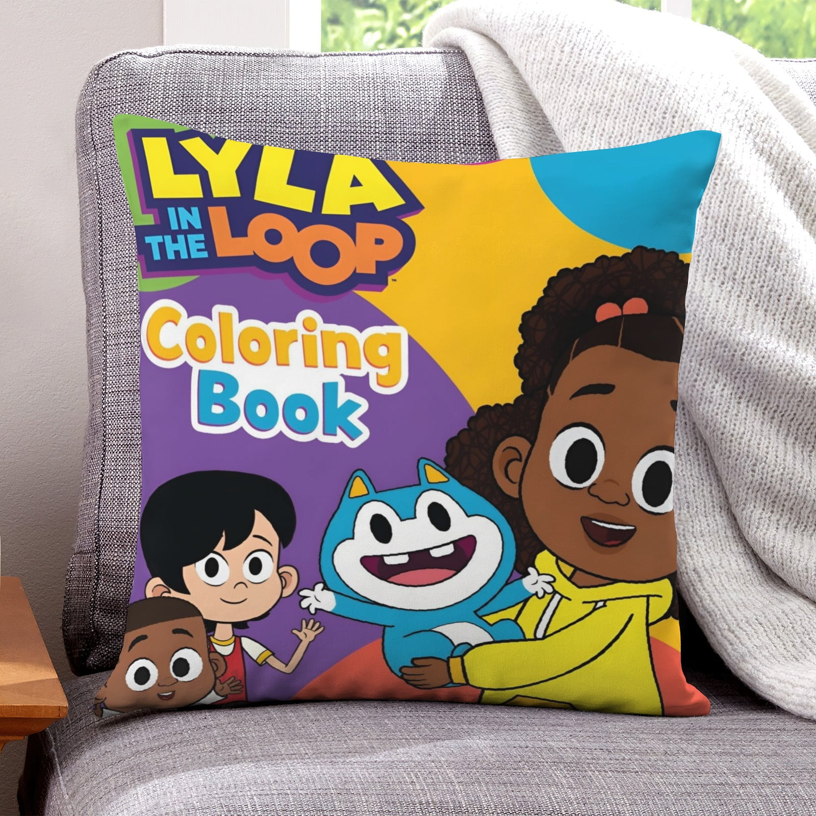 Lyla in the Loop-themed plush velvet Pillow Cover Case Gifts Pillowcase Home Decorative Throw ...