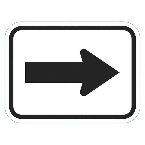 Lyle ARROW Traffic Sign,9" x 12" T1-6278-HI_12x9 - Walmart.com