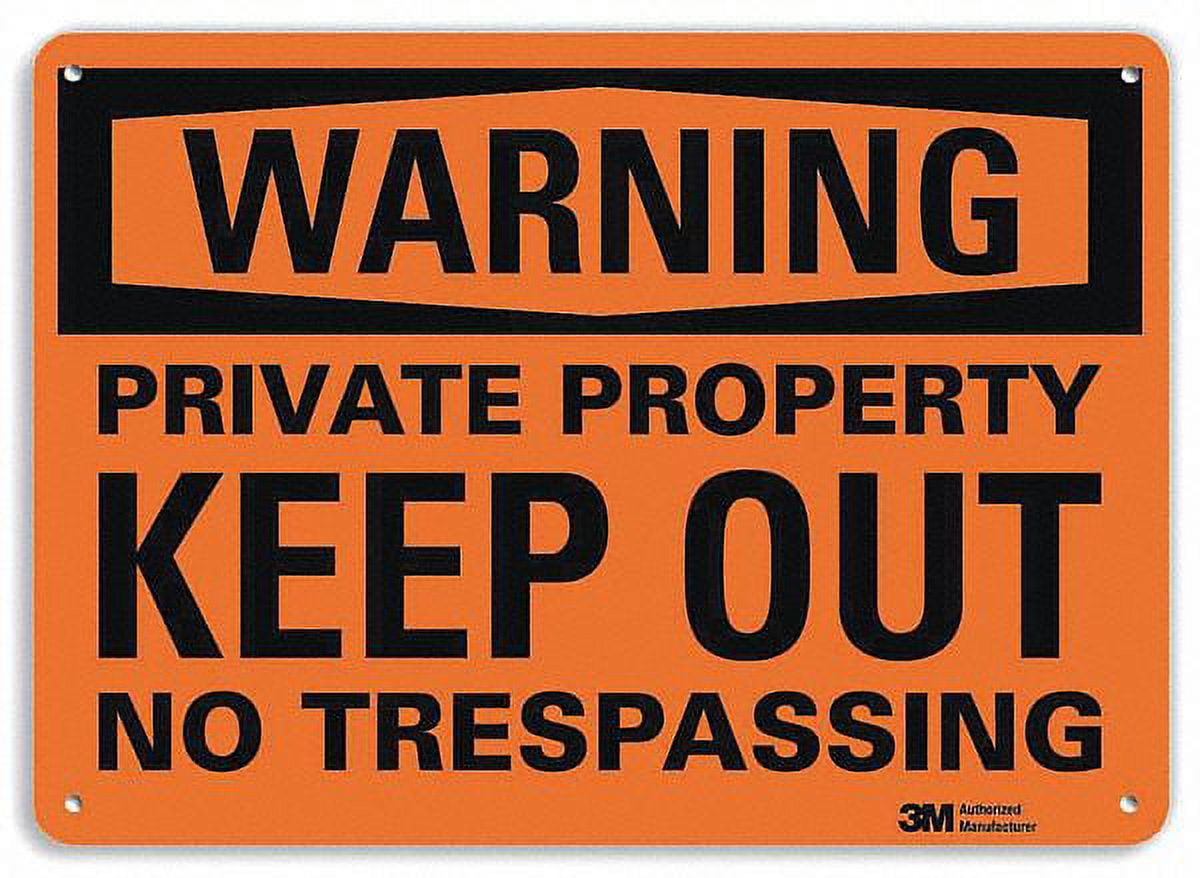 Lyle Admittance Sign,10 in x 14 in,Aluminum U6-1202-RA_14X10 - Walmart.com