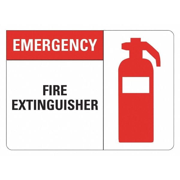 Lyle Aluminum Fire Extinguisher Sign,7x10in LCU1-0079-GA_10x7 - Walmart.com