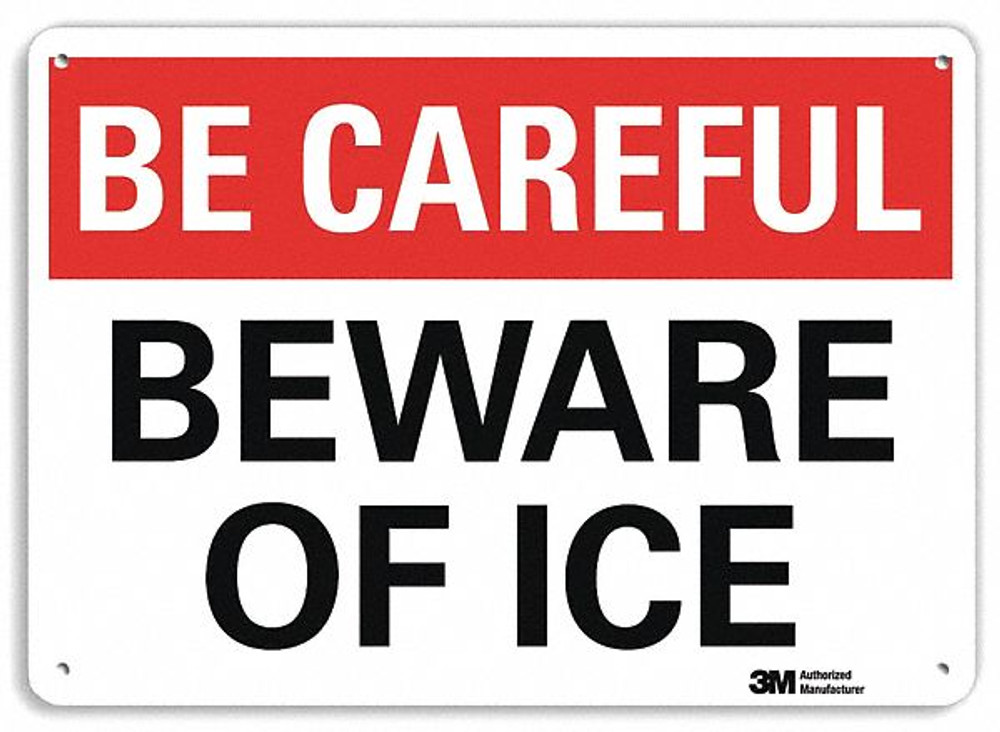 Lyle Be Careful Sign,10 inx14 in,Aluminum U7-1004-NA_14x10 U7-1004-NA ...