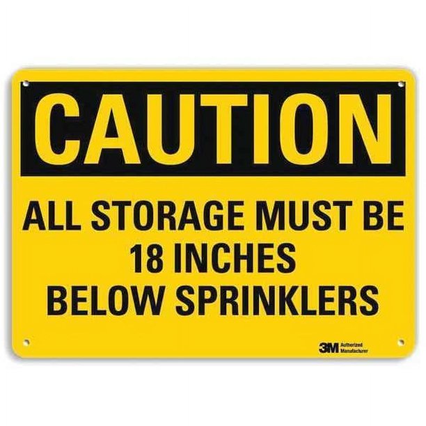 Lyle Caution Sign,10 in x 14 in,Plastic U4-1048-NP_14X10 - Walmart ...